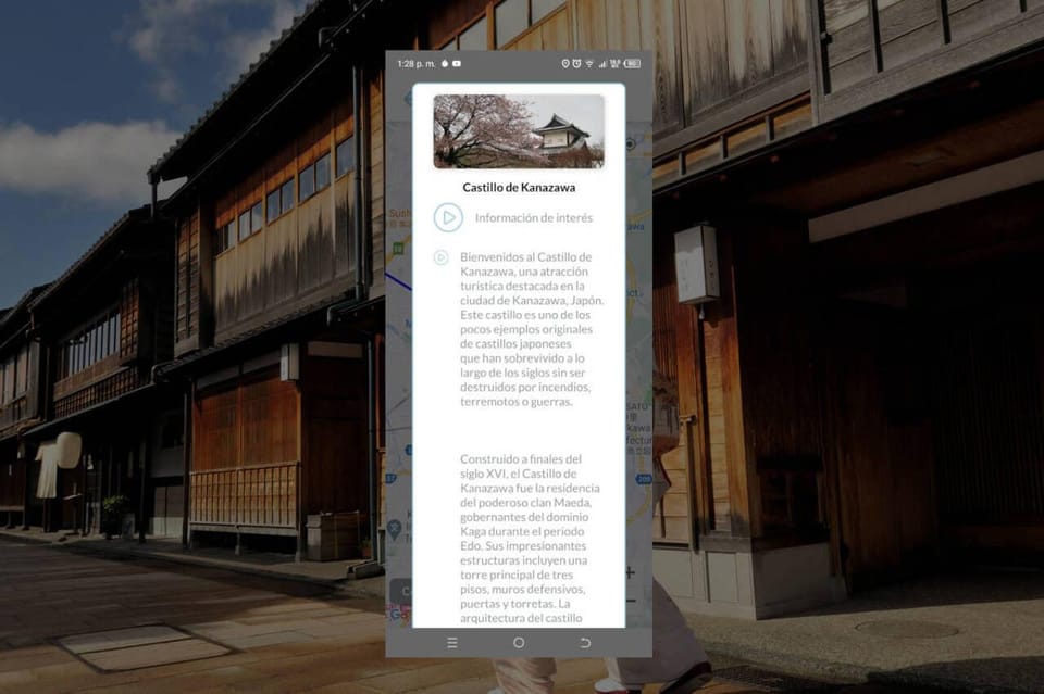 Kanazawa self-guided tour app with multi-language audioguide | GetYourGuide