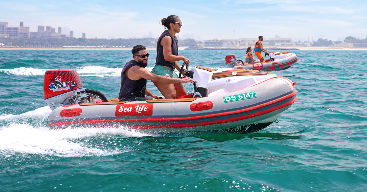 Dubai: Self-Drive Boat Experience for 1 or 2 People | GetYourGuide