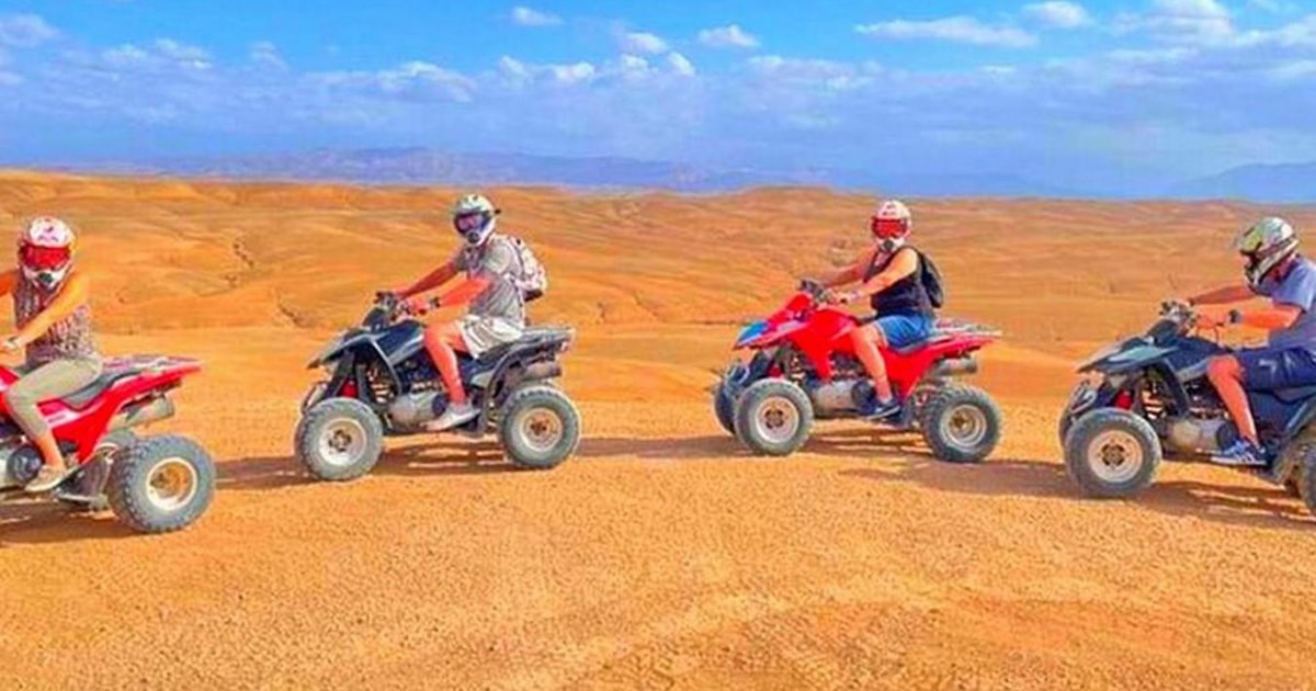 Marrakech: Agafay Desert Quad Biking with Dinner & Show | GetYourGuide