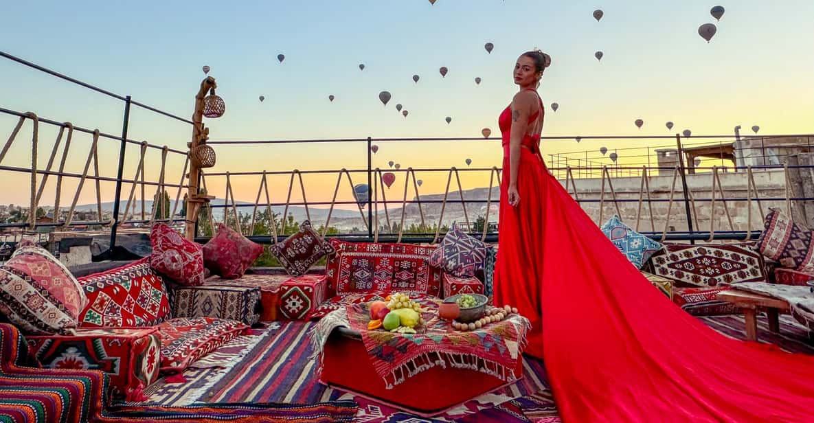 Cappadocia: Rooftop Photoshoot with Hot Air Balloons | GetYourGuide