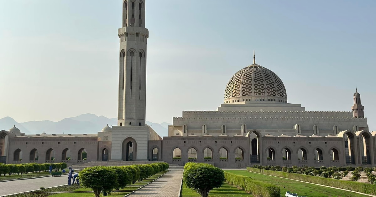 Von Muscat aus: Große Moschee-Wadi Shab-Fins Beach und Sinkhole ...