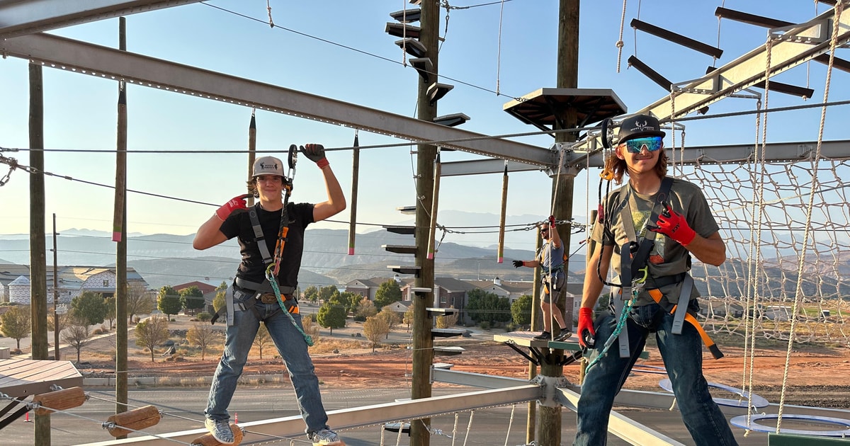 Greater Zion: Adventure Tower Ropes Course 2-Hour Pass | GetYourGuide