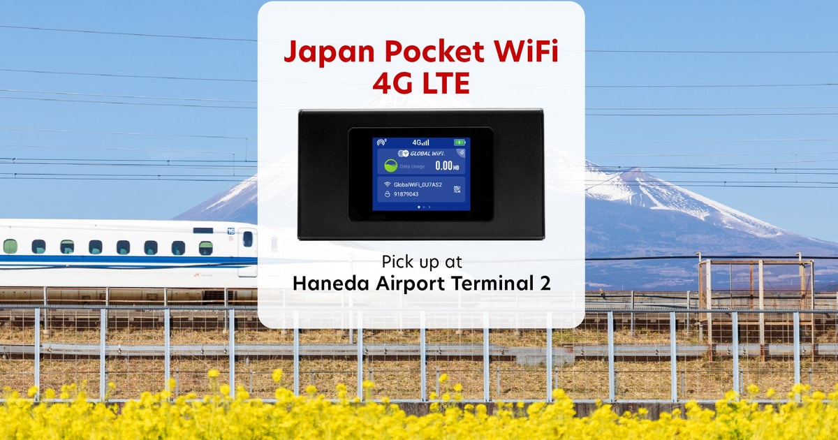Tokyo Haneda Havalimanı Terminal 2 Mobil WiFi Kiralama | GetYourGuide