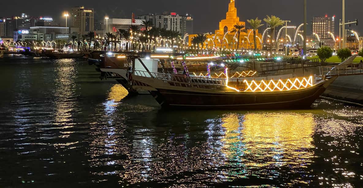 Doha: Night City Tour including Traditional dhow boat Ride | GetYourGuide
