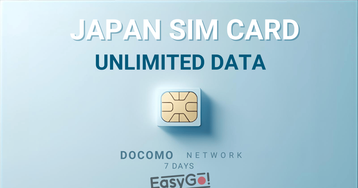 JAPONSKO 7denní neomezená SIM karta 4G (vyzvednutí v OSAKA) | GetYourGuide