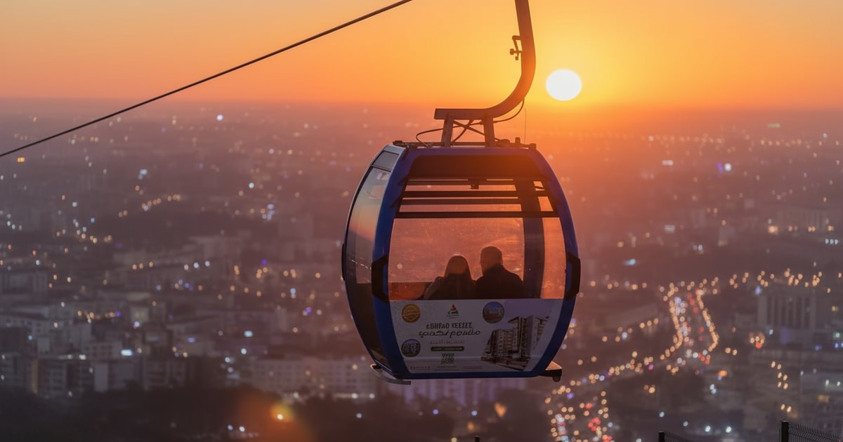 Agadir: bilet na nocną kolejkę linową z panoramicznym widokiem 360° w ...