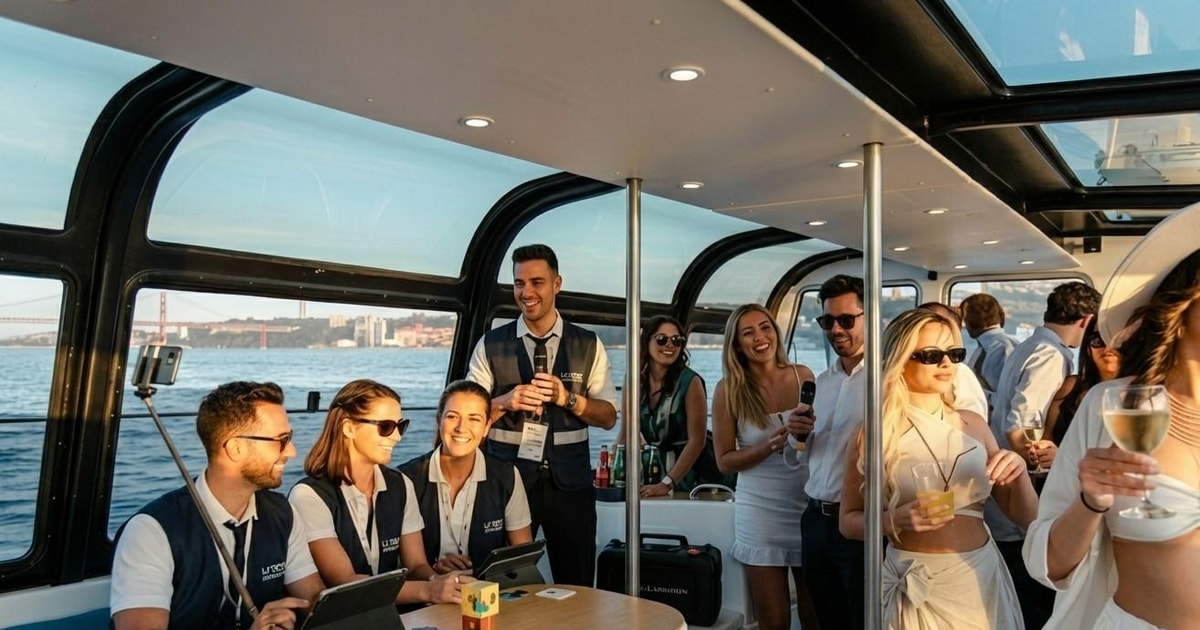 Lisbon Team Building Sunset Cruise – Drinks & Fun on Boat | GetYourGuide