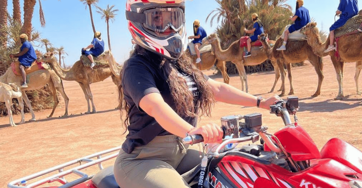 Marrakesh : Quad és dromedár lovaglás, tea és transzfert követően | GetYourGuide