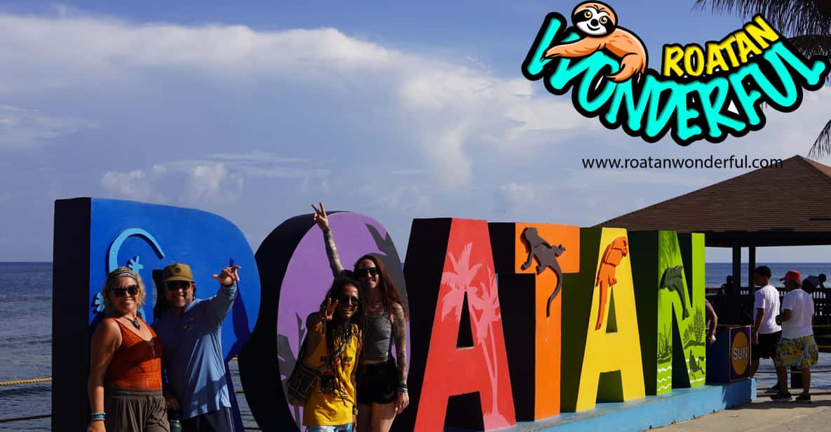 Roatán: Tur til den vestlige ø med besøg på stranden og i dyreparken ...