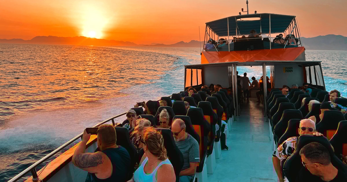 Rodi: crociera al tramonto verso l'isola di Symi con 3 ore di tempo ...