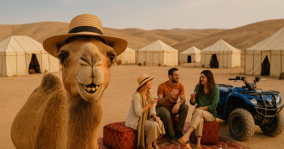 Marrakech: Agafay Desert Camel Ride, Sunset and Dinner Show | GetYourGuide