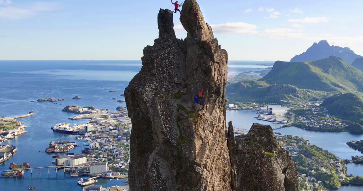 Lofoten: Climb Svolværgeita with a certified guide and experience the ...