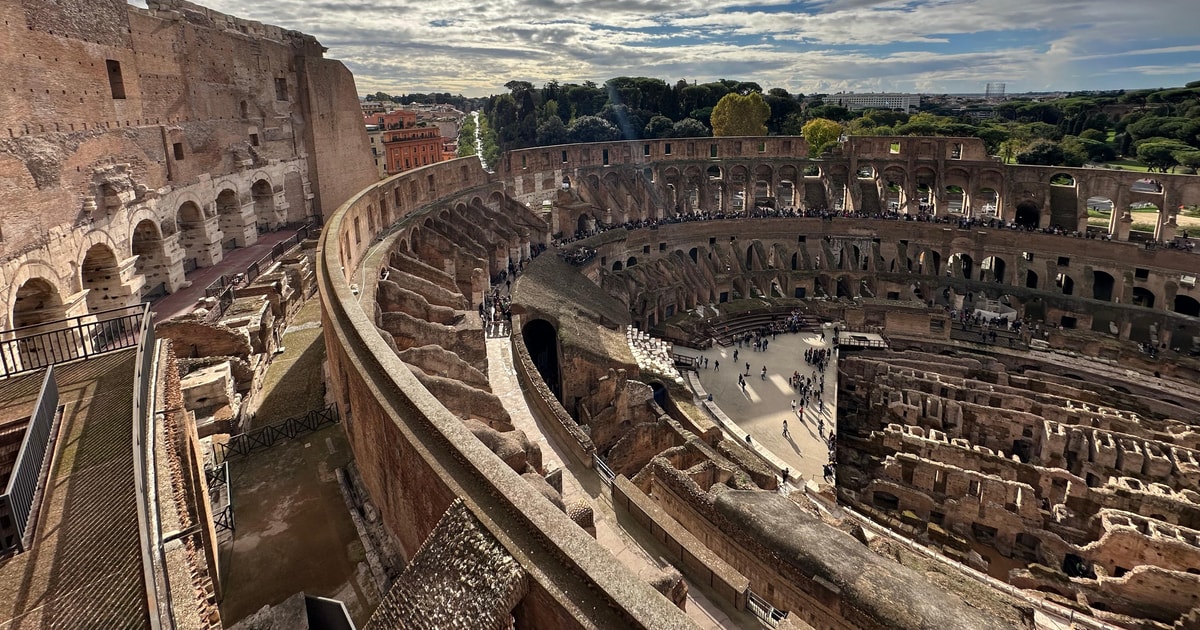 Top Tier Colosseum Tour with Panoramic Glass Elevator | GetYourGuide