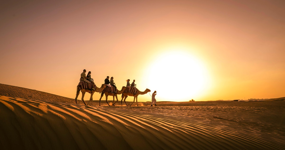 🐪 Dubai: Sunset Camel Trek, Al Khayma Camp, Stargazing & BBQ No booking ...