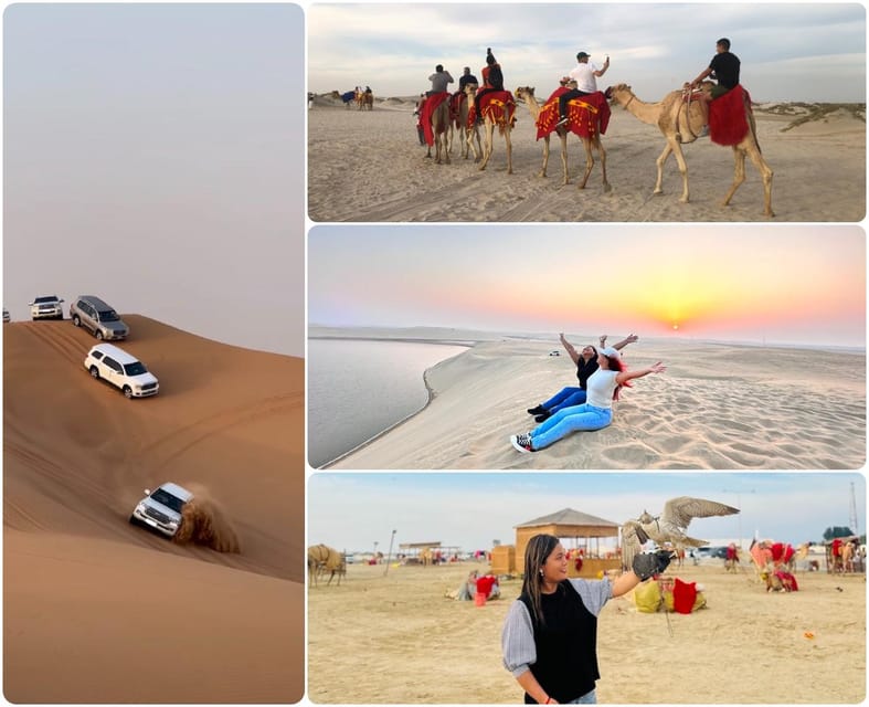 Doha Desert Safari: Dune Bashing, Camel Ride, Inland sea | GetYourGuide