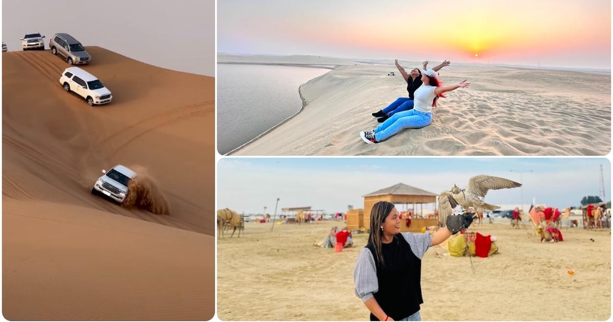 Doha Desert Safari: Dune Bashing, Camel Ride, Inland sea | GetYourGuide