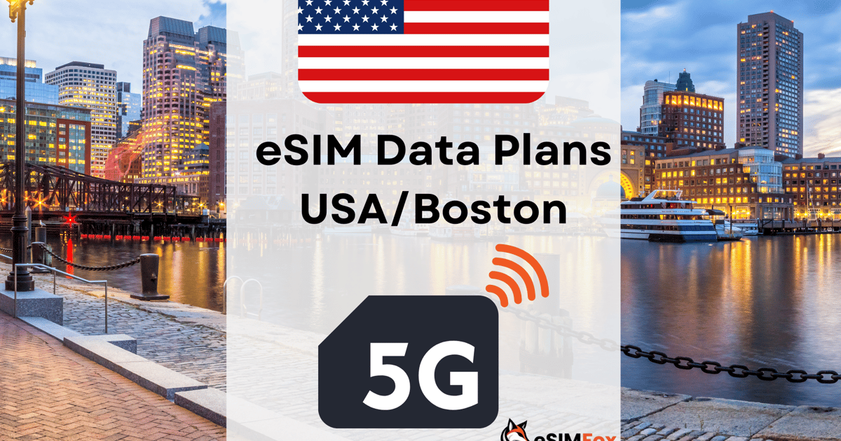 Boston : eSIM Internet Data Plan for USA 4G/5G | GetYourGuide