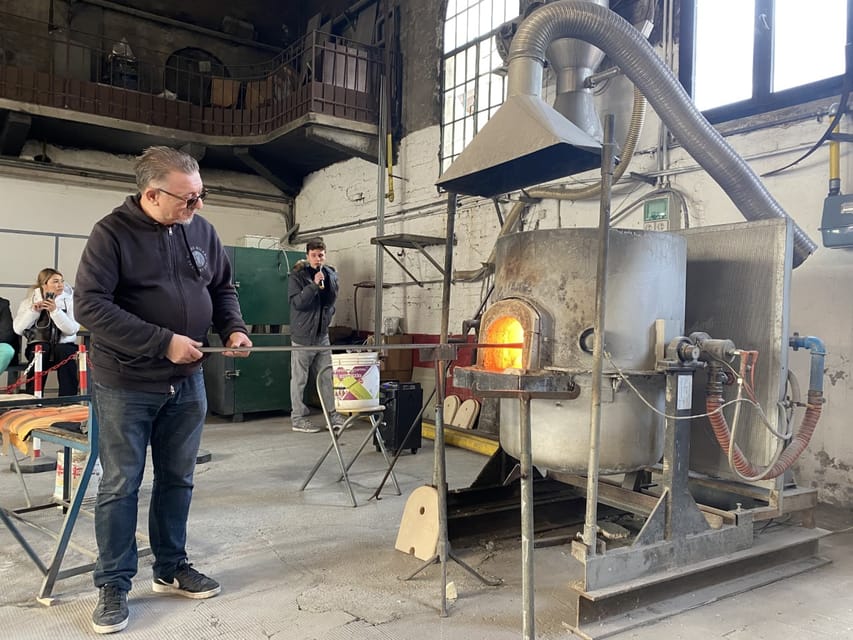 Demonstration of the art of blowing&sculpting Murano glass! | GetYourGuide