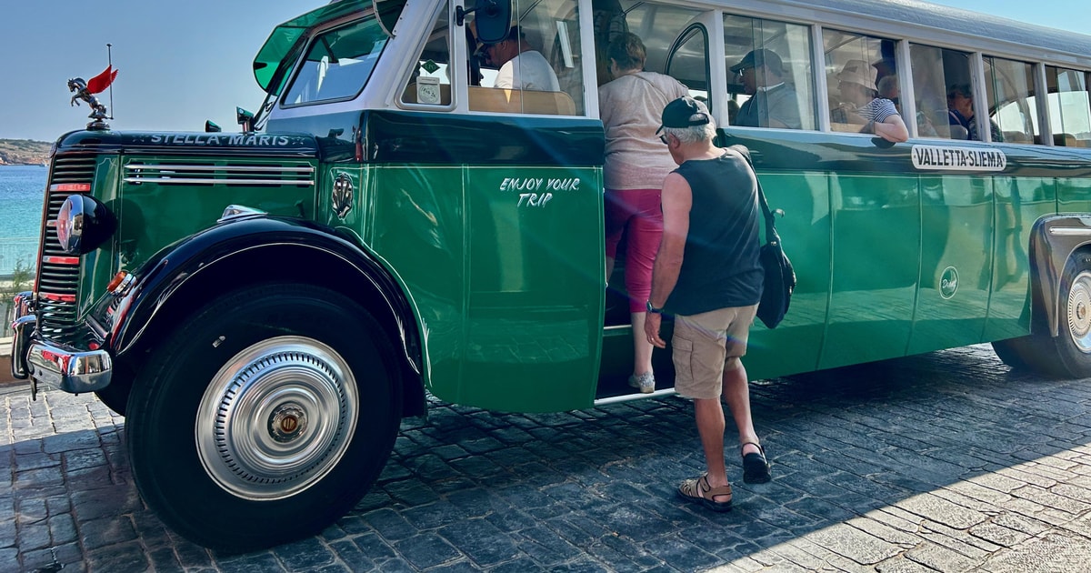 Malta: tour de 5 horas en autobús vintage - Mdina, Mosta y más, con ...
