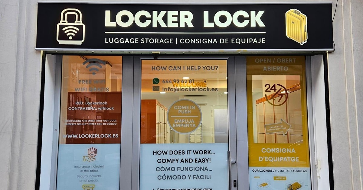 XL luggage locker near Sagrada Familia 24H 4 min walk Barcelona ...