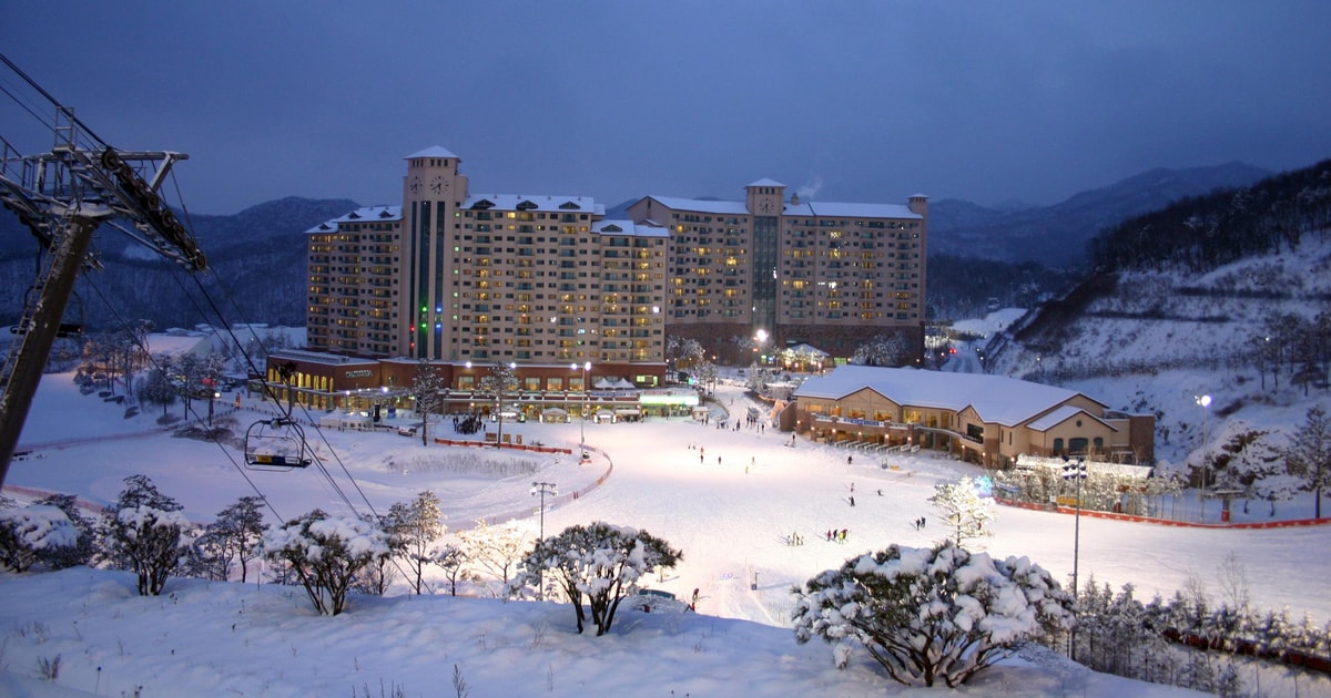 Seoul: Oak Valley Ski Resort Tour with Lesson&Ticket&shuttle | GetYourGuide