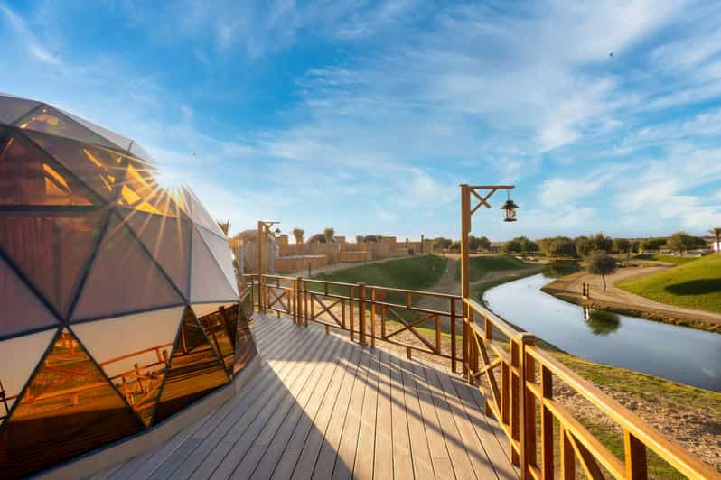 Dubai:Desert Glamping in Al Marmoom Domes& Dining Experience | GetYourGuide
