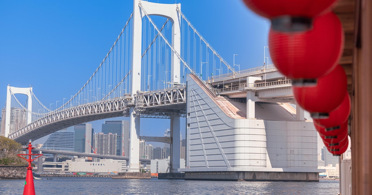 Tokio: Rainbow Bridge-dagcruise met show en onbeperkt frisdrank ...