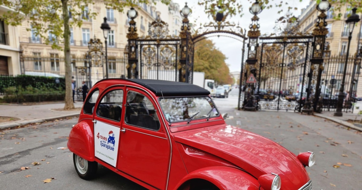 Paris: Privat tur til mindre kendte steder i Citroën 2CV 2 timer ...