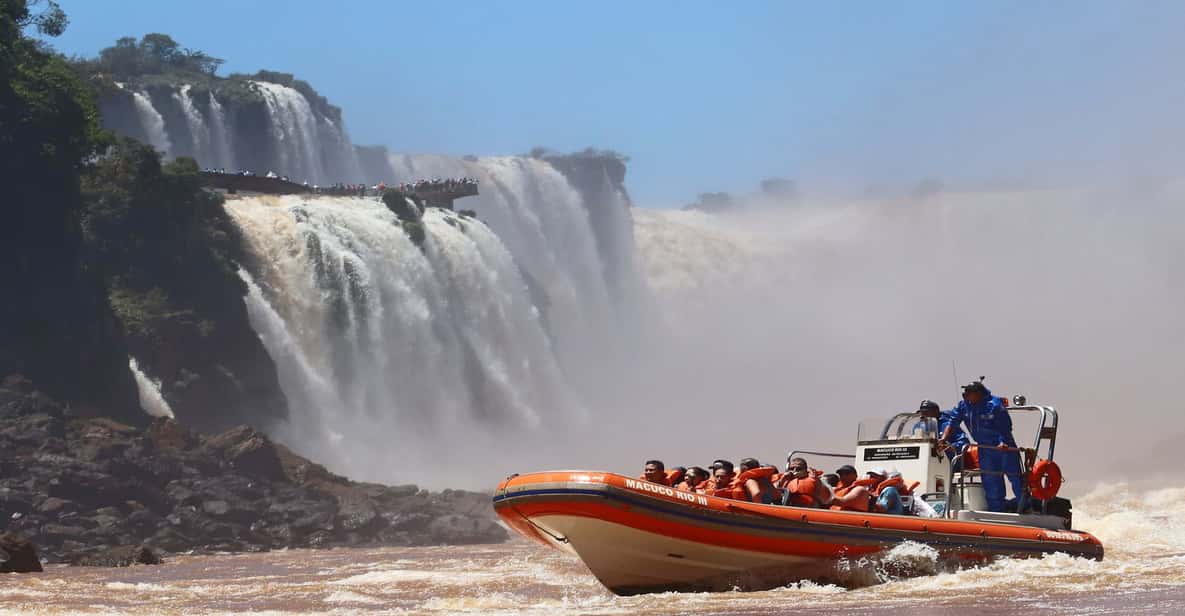 Brazilian Falls With Macuco Safari Boat | GetYourGuide