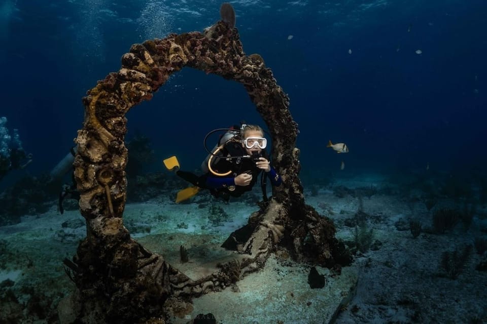 Isla Mujeres: MUSA and the Manchones Reef: 2 Tank Dive Tour | GetYourGuide