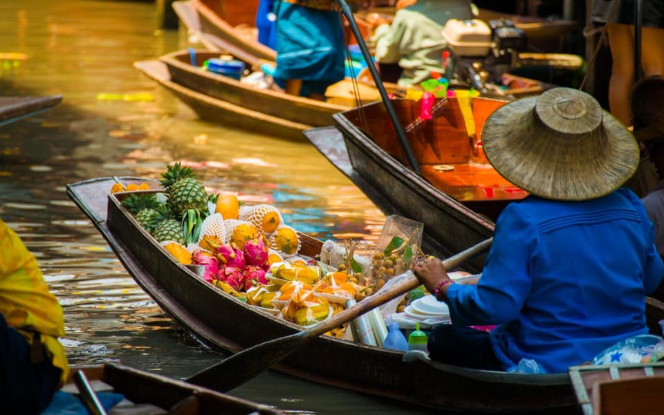 Bangkok: Damnoen Saduak and Train Market with Boat Ride | GetYourGuide