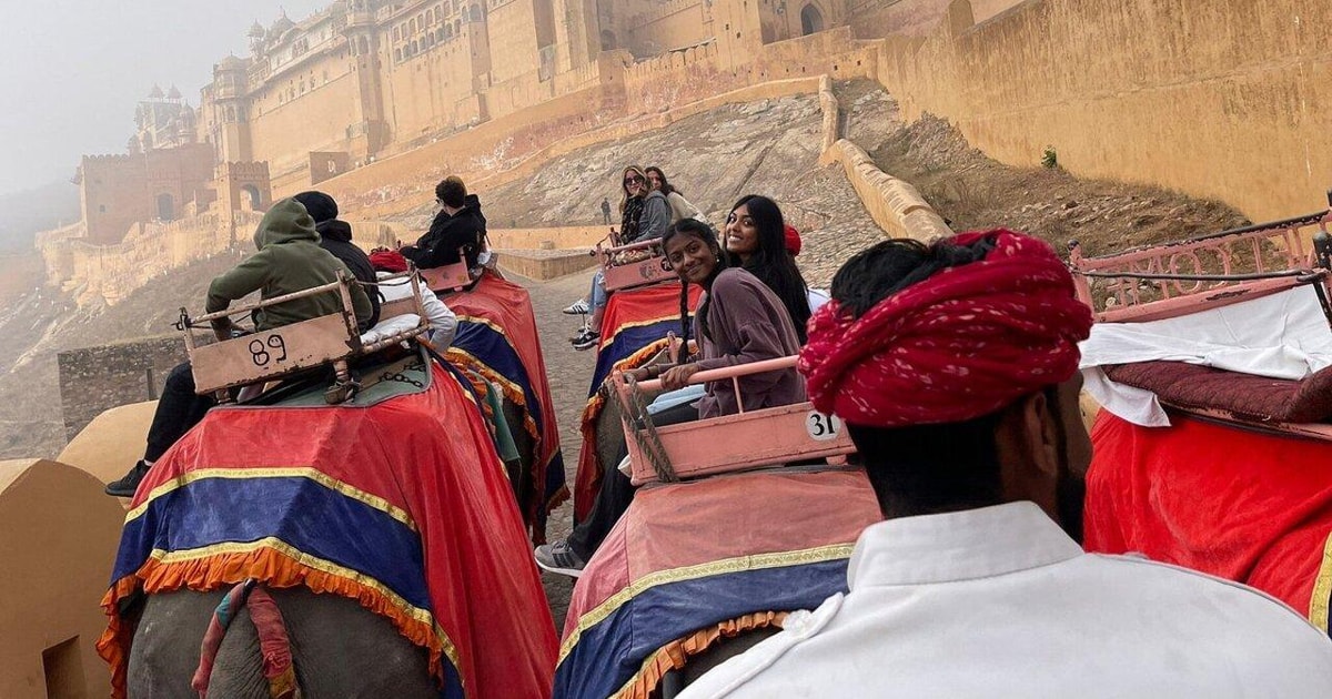 Nueva Delhi: Excursión privada de un día a Hawa Mahal y Jaipur con guía ...