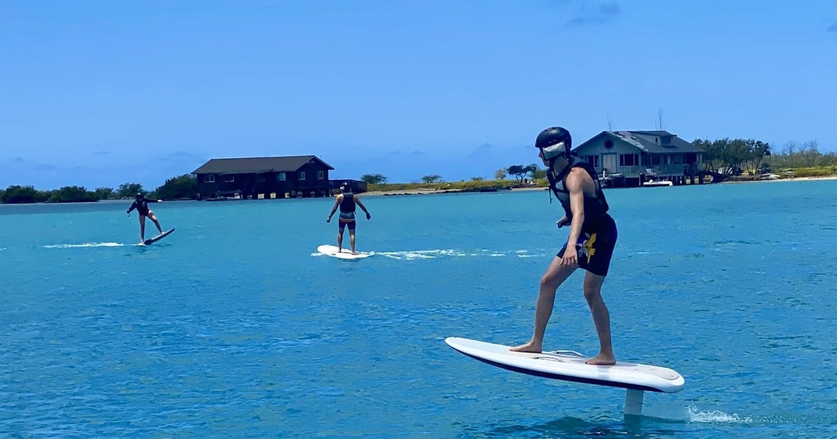 Hawaii: Electric Hydrofoil Surfing Solo Lesson | GetYourGuide