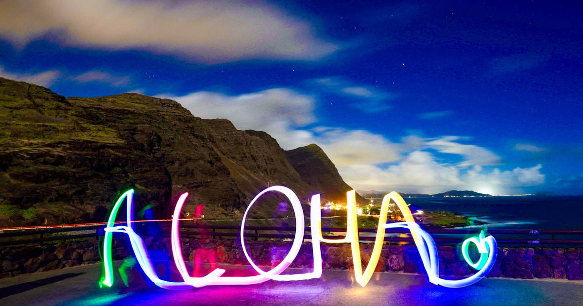Tour unico di Honolulu al tramonto e in light painting | GetYourGuide