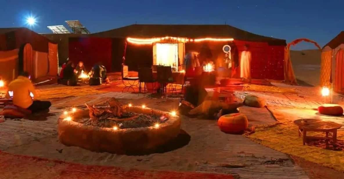 From Marrakech : Desert Agafay ,Dinner Show & Camel Suncet | GetYourGuide