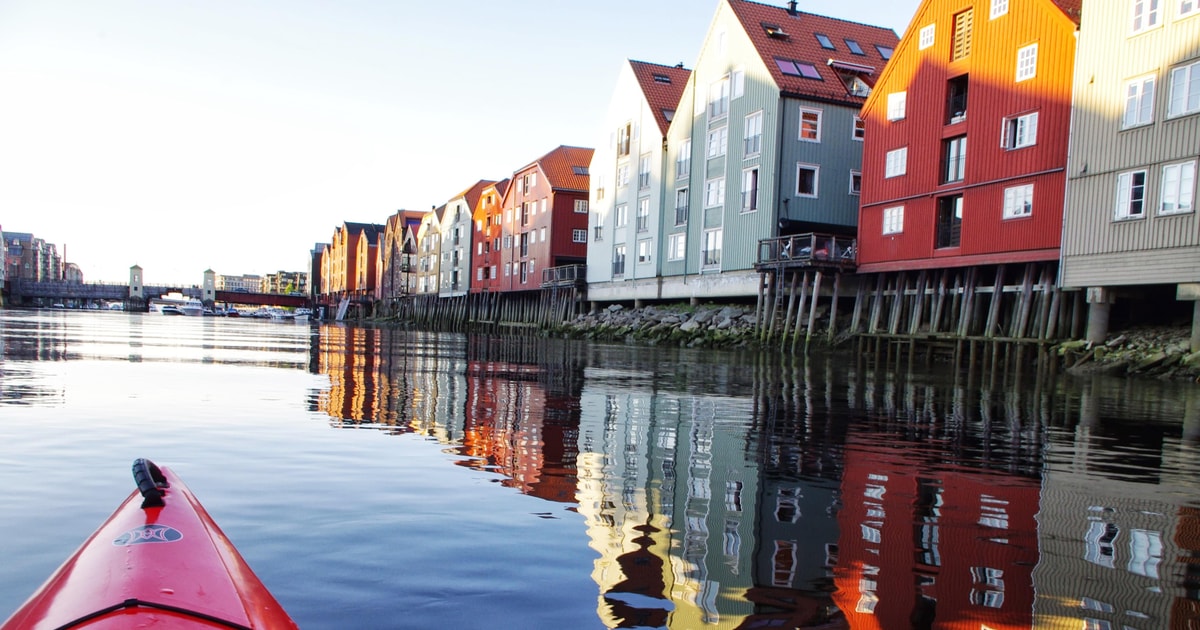 Private kayak trip down the Nidelva in Trondheim | GetYourGuide