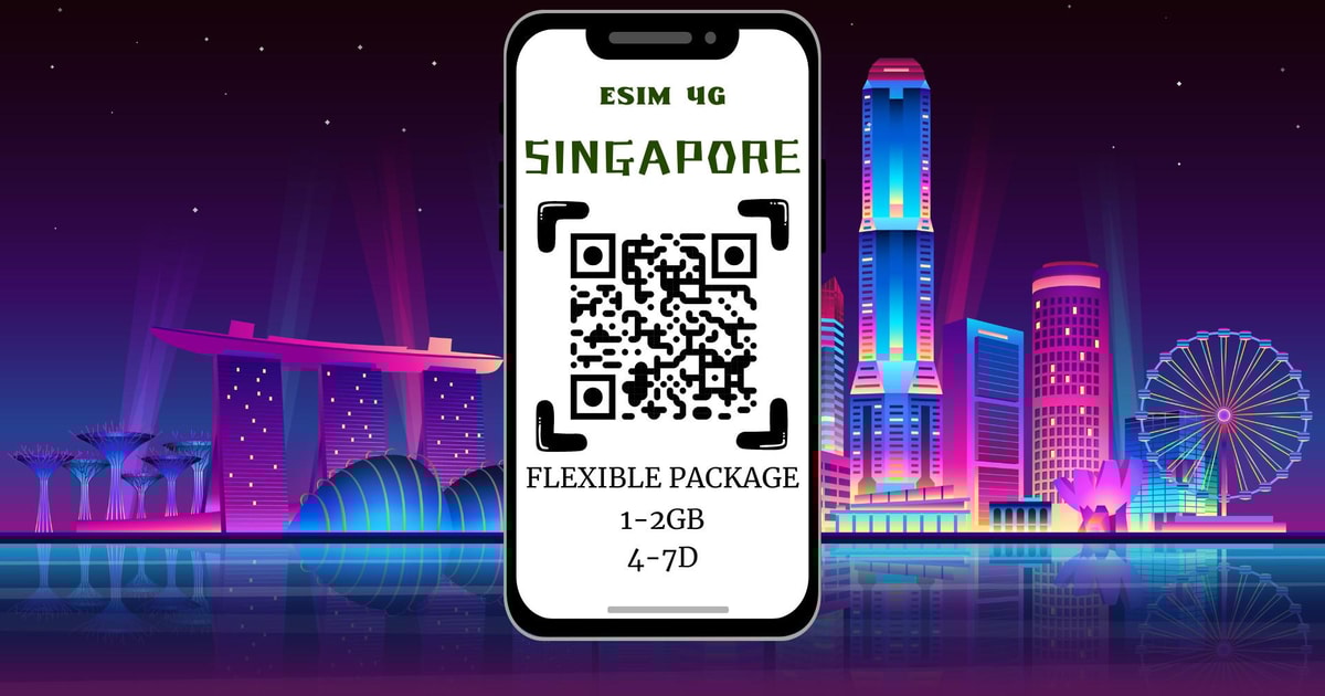 Singapore: Travel eSIM - Unlimited Data Plan (QR code) | GetYourGuide