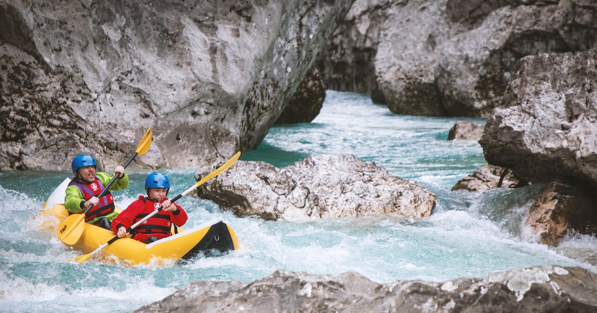 Soča river family "Double Ducky" kayaking trips +Free Photos | GetYourGuide