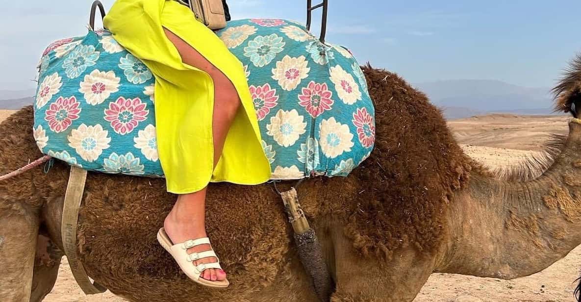 From Marrakech: Agafay Desert Dinner Camel Ride experience | GetYourGuide