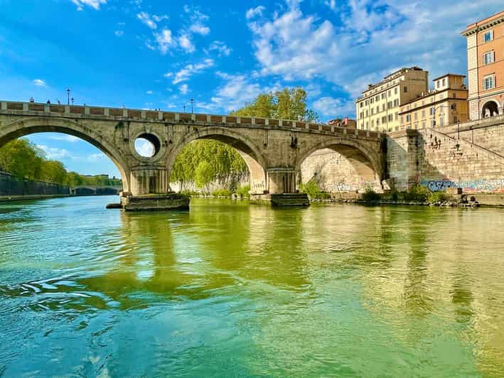 Rome: Catacombs Tour & Tiber River Boat Hop on Hop Off | GetYourGuide