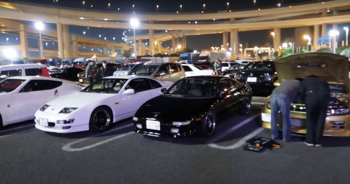 Z Tokio: Daikoku Car Meet Tour z odbiorem i transportem powrotnym ...
