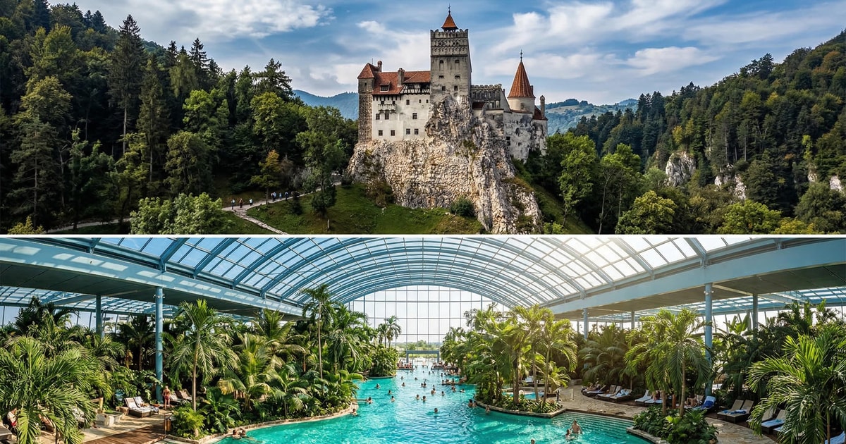 De Bucarest : châteaux de Bran et de Peles + spa Therme – Forfait ...