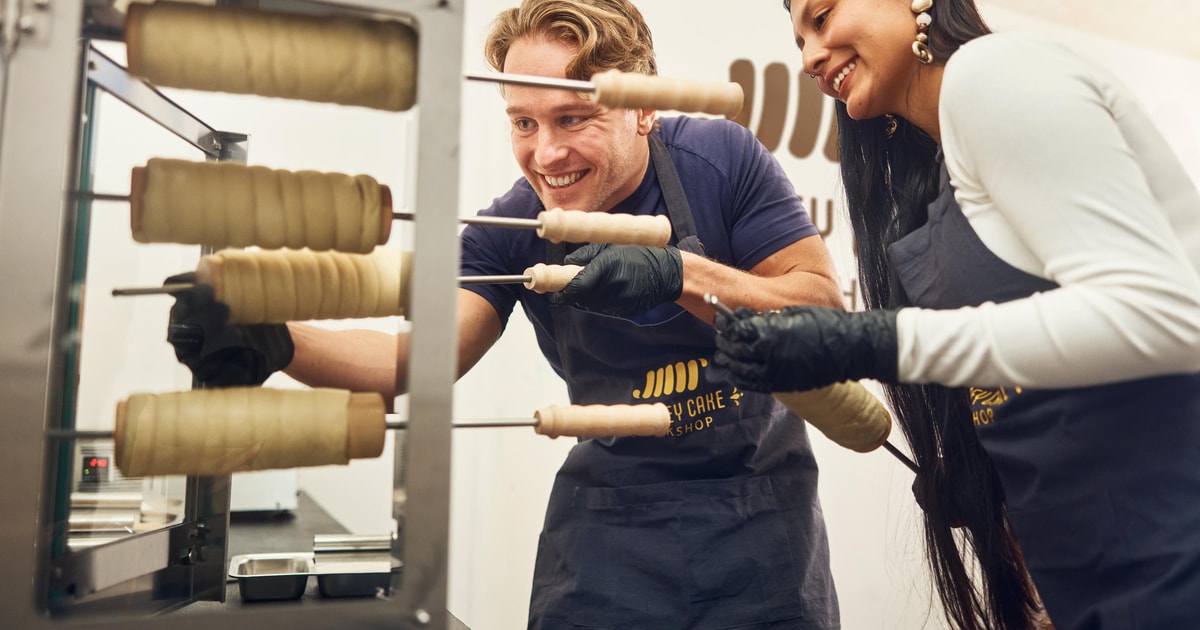 Prague: Traditional Chimney Cake (Trdelník) Making Workshop | GetYourGuide