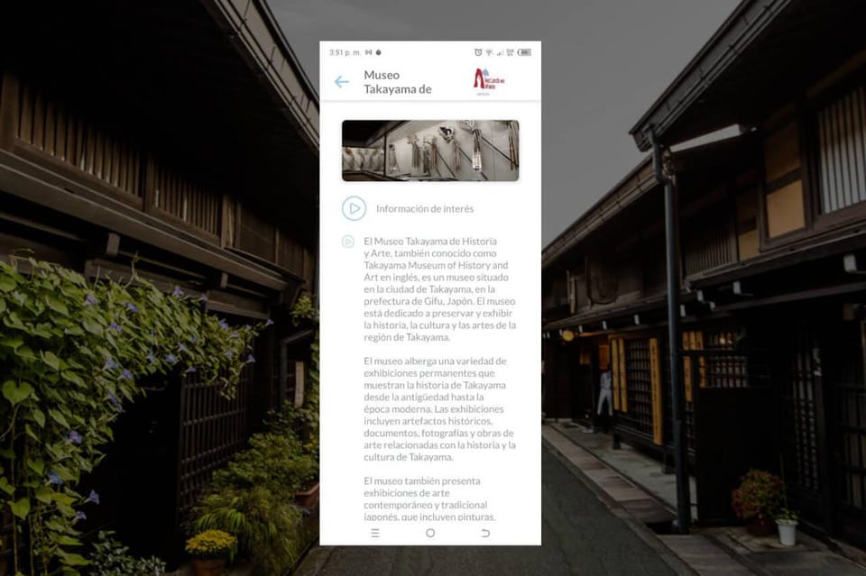 Takayama self-guided tour app with multi-language audioguide | GetYourGuide