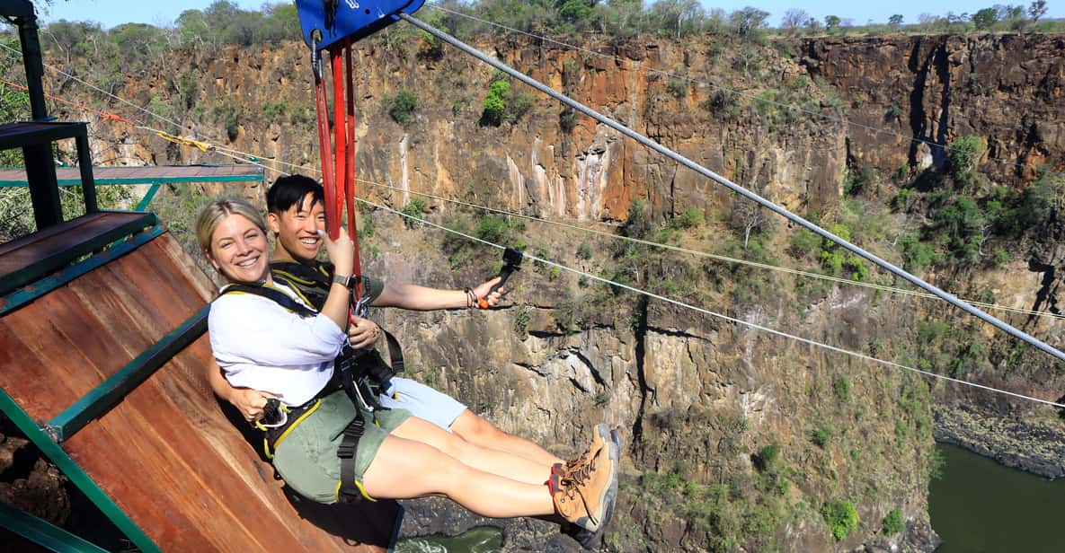 Victoria Watervallen: Halve dag Flying Fox, Zip Line en Gorge Swing ...