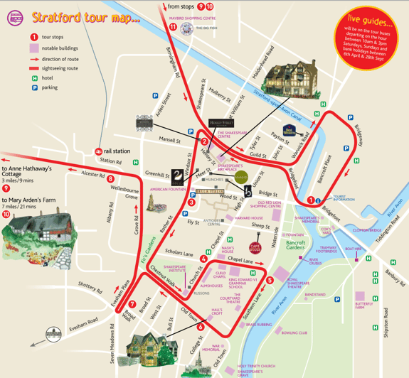 City Sightseeing Stratford-upon-Avon Hop-on Hop-off Bus Tour | GetYourGuide