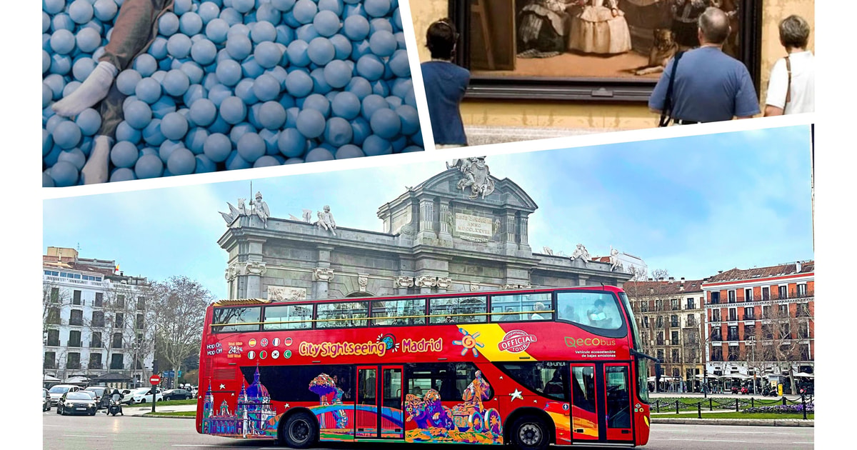Sightseeing Madrid HOHO Busstur + Pradomuseet & Ikono | GetYourGuide