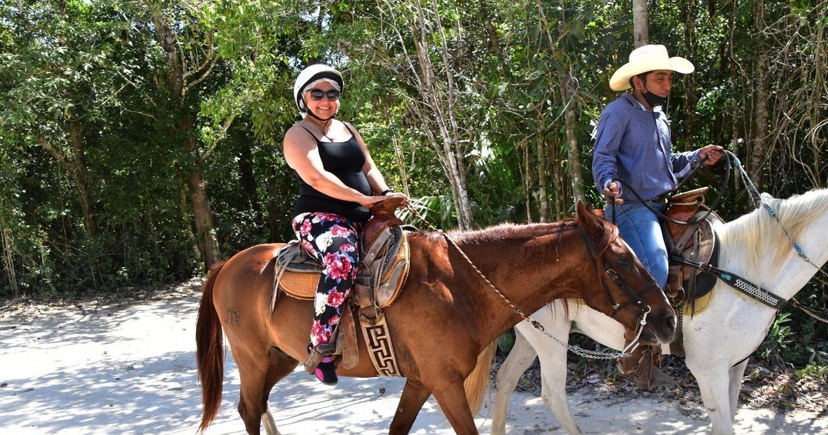 Cancun: Adventure Tour with Horseback, Cenote, ATV, Ziplines | GetYourGuide