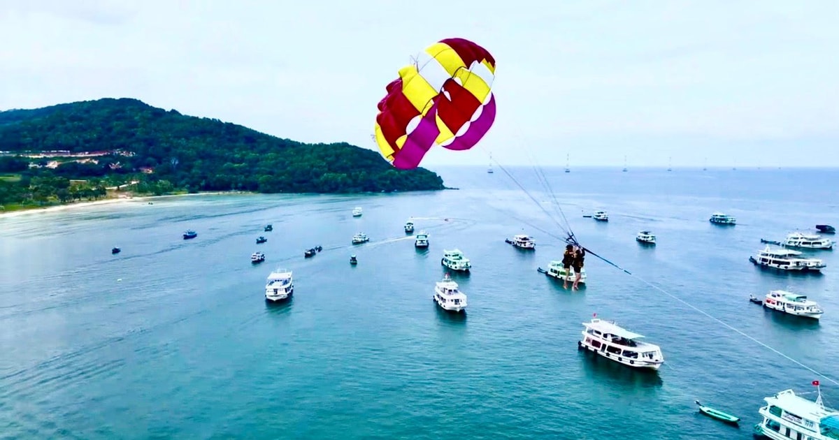 Phu Quoc: Verken 3 eilanden & spannende parasailing Combo | GetYourGuide