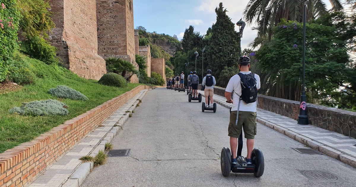 Malaga: Park, Port and Castle Gibralfaro Segway/Scooter Tour | GetYourGuide